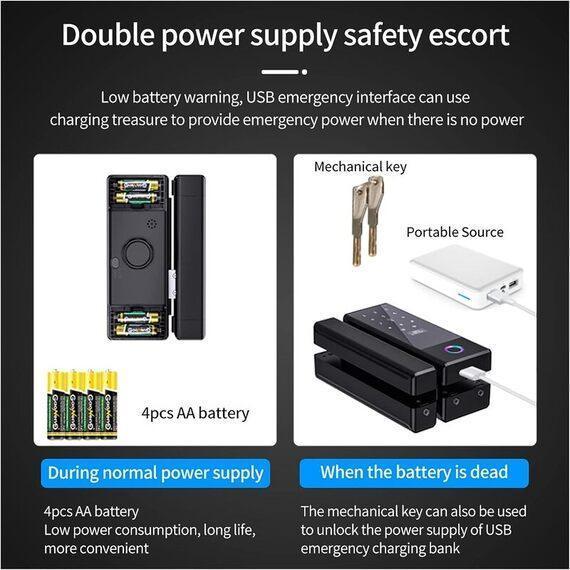 Interlock ILG-02 Fingerprint Glass Door Smart Lock – Interlock ...