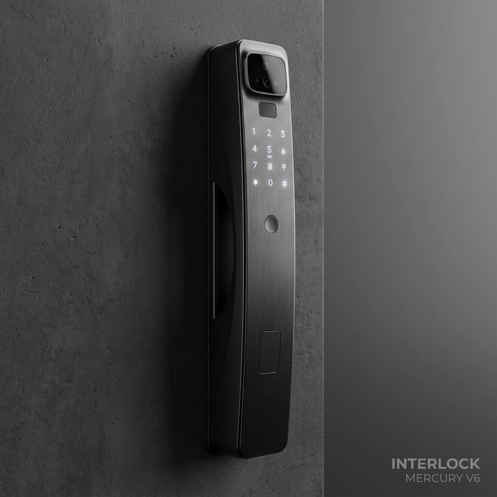 Interlock Mercury V6 Dual Battery Smart Lock | 3D Face + Night Vision
