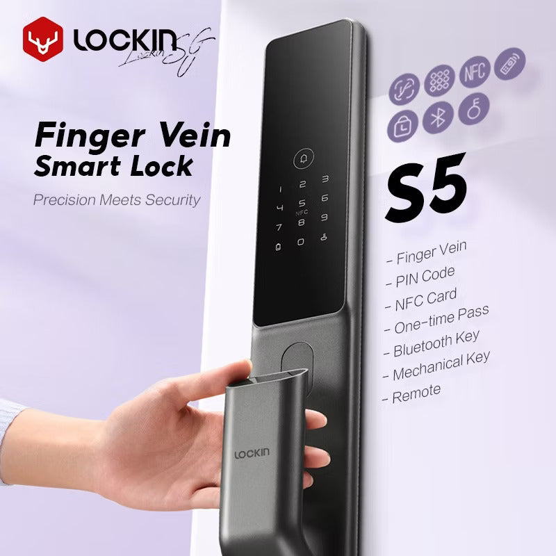 Lockin S5 Smart Digital Lock | Finger Vein Security | App Enabled