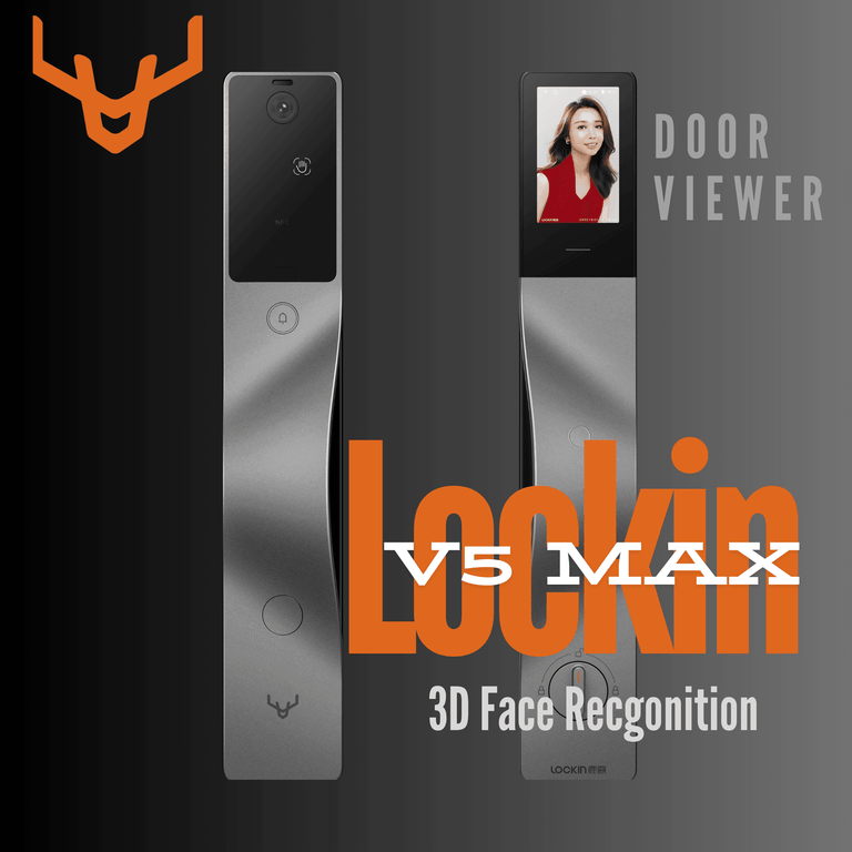 Lockin V5 Max – Advanced Fingerprint & Face Recognition Smart Lock