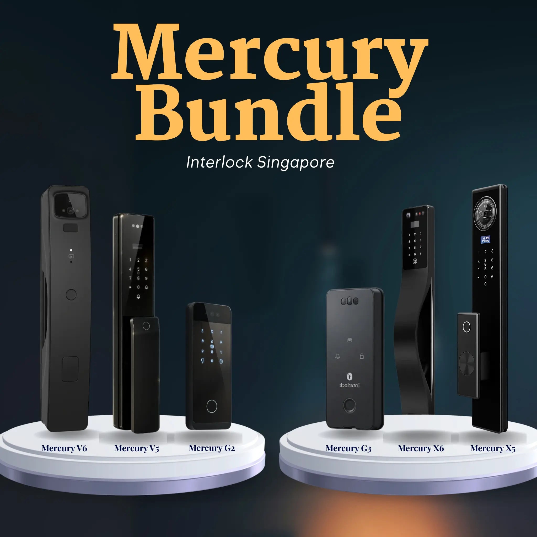 Interlock Mercury Door & Gate Lock Bundle | Dual Sync Locks