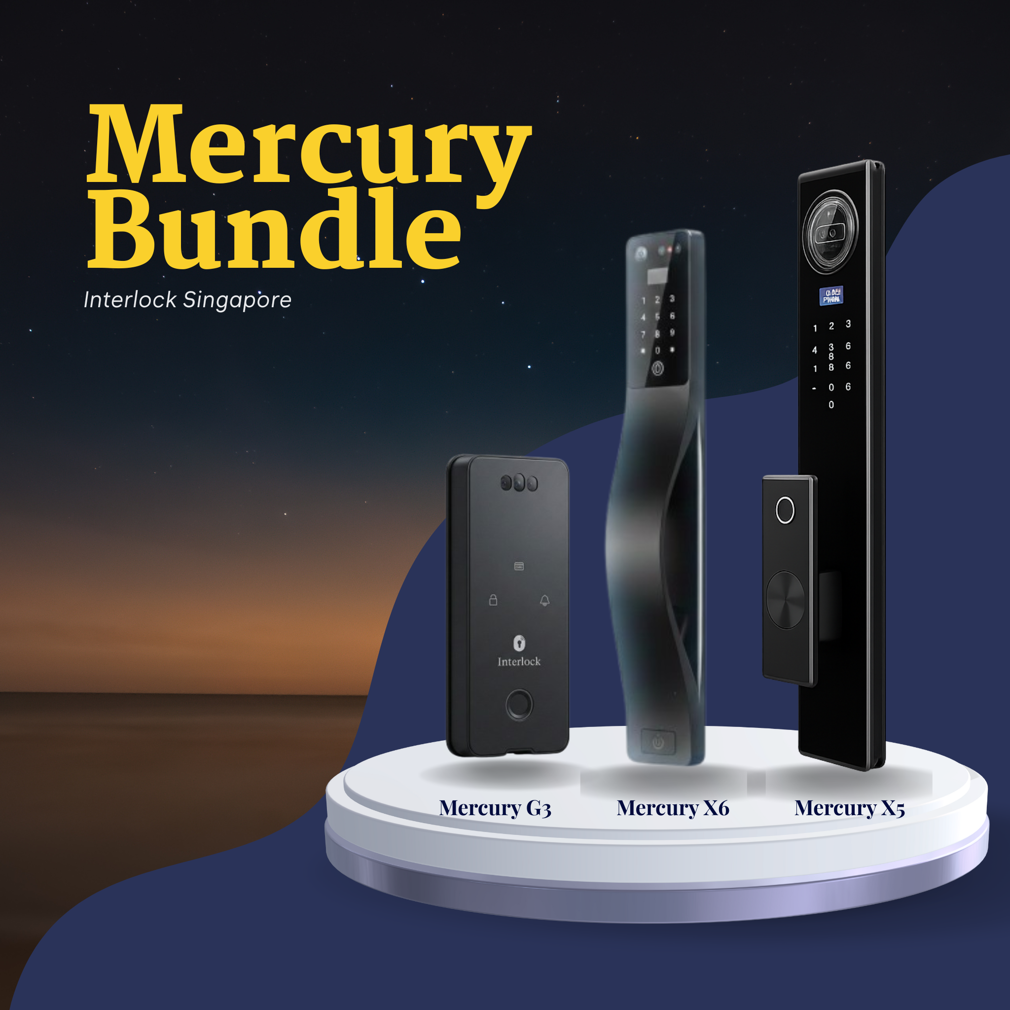 Smart Lock Singapore | Door & Gate Locks for HDBs | Interlock Mercury