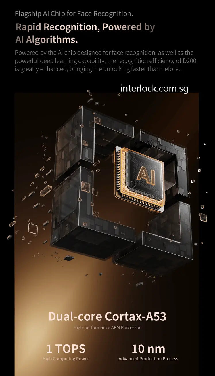 Aqara D200i Digital Lock – Face Recognition & Biometric Security