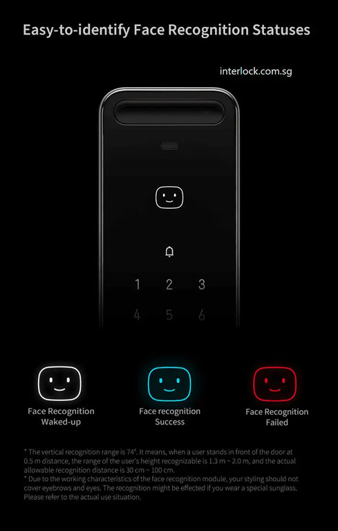 Interlock ILG-01 Fingerprint Glass Door Smart Lock – Interlock ...