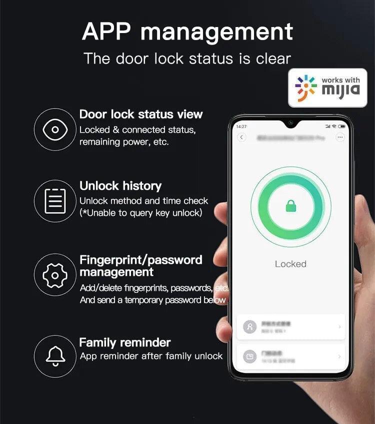 Lockin SV40 Finger Vein Smart Lock | Advanced Home Security Solution