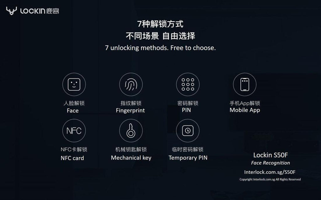 Lockin S50F Face Recognition Smart Lock | Cutting-Edge Home Security ...